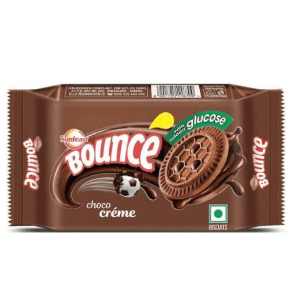 Sunfeast Bounce Choco Creme Biscuits - Delicious Treats