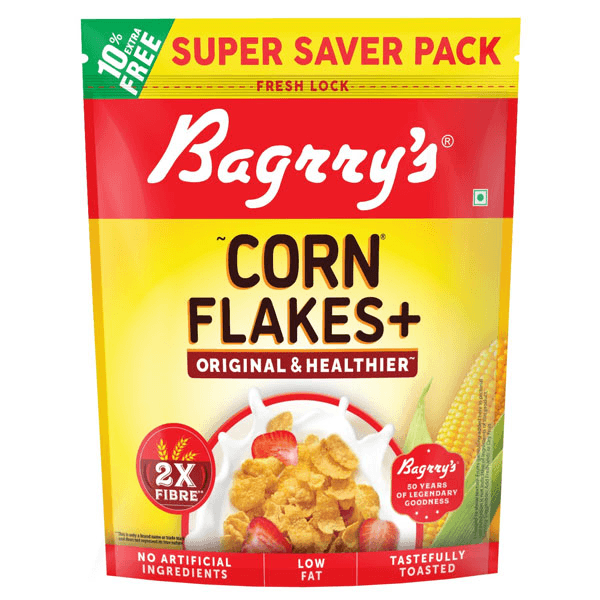 Bagrry'S Original & Healthier Corn Flakes 800 Gm | Buy 1 Get 1 Free