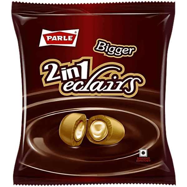 Parle Bigger 2-In-1 Eclairs Toffee 198 Gm | Delicious Treat