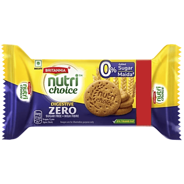Britannia 100gm Digestive Zero Biscuits-Low Calorie & Delicious