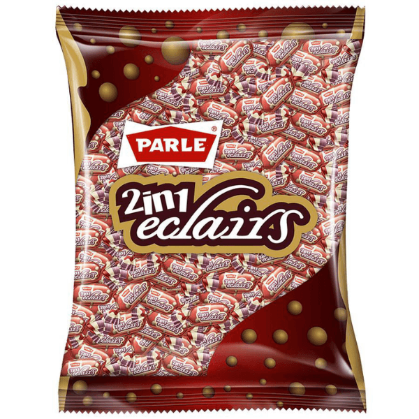 Parle 2-In-1 Eclairs Toffee 277 Gm - Rich Taste & Variety