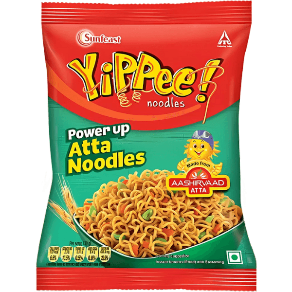 Sunfeast Yippee Power Up Atta Noodles - Buy 1 Get 1 Free