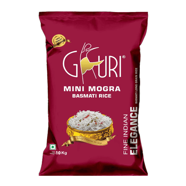 Gauri Mini Mogra Basmati Rice 10 Kg - Aromatic & Fluffy