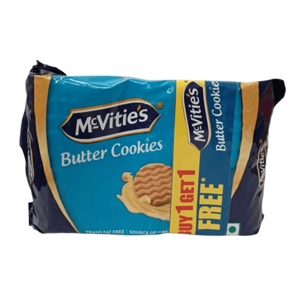 McVitie'S Butter Cookies 175.2 Gm - Buy 1 Get 1 Free!