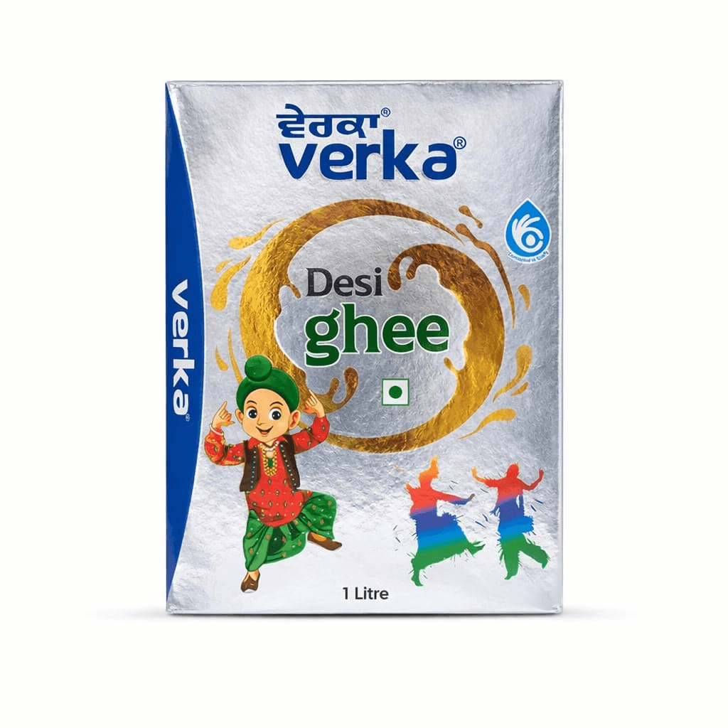Verka Desi Ghee 1 Ltr Tetra Pack - Rich & Pure Taste