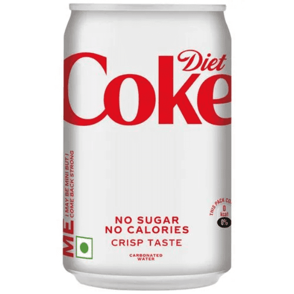 Diet Coke 180 Ml Can - Refreshing Low-Calorie Soda