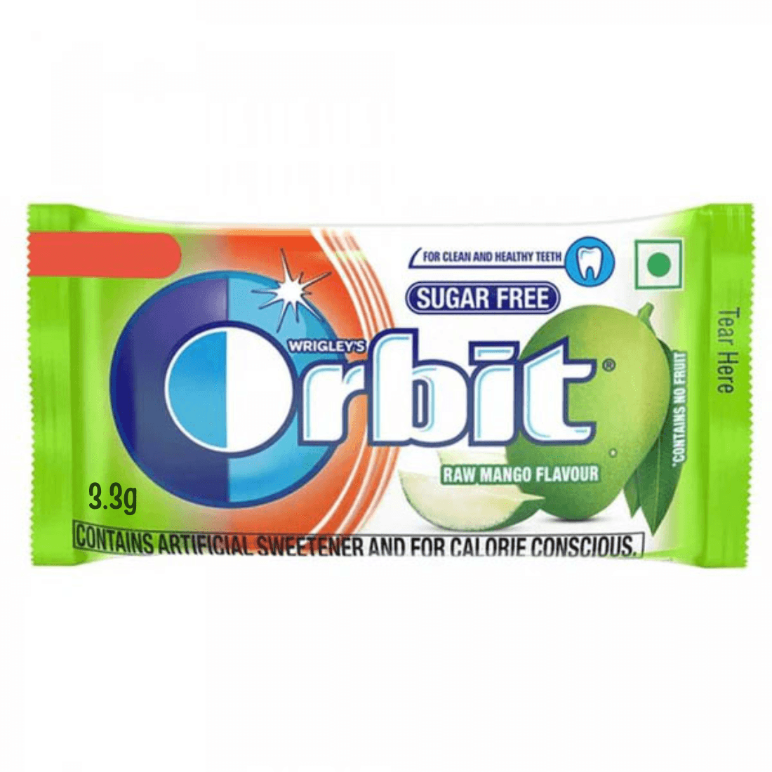 Wrigley'S Orbit Sugar-Free Raw Mango Chewing Gum - Freshness