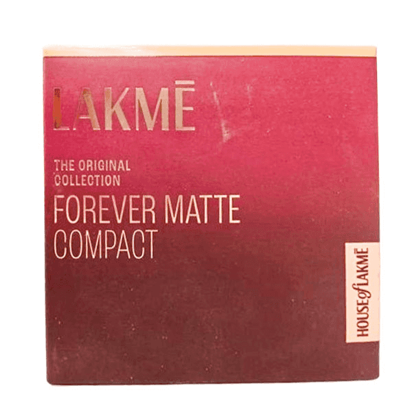 Lakme Forever Matte Compact - Natural Marble 9 Gm | Flawless Finish