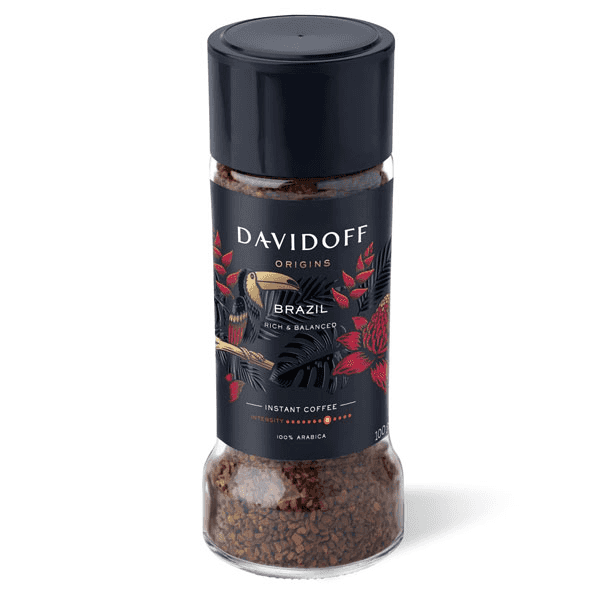 Davidoff Origins Brazil Instant Coffee - Rich & Balanced Flavor